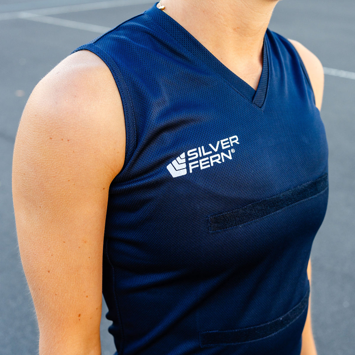 Navy Netball Dress Women – Silver Fern