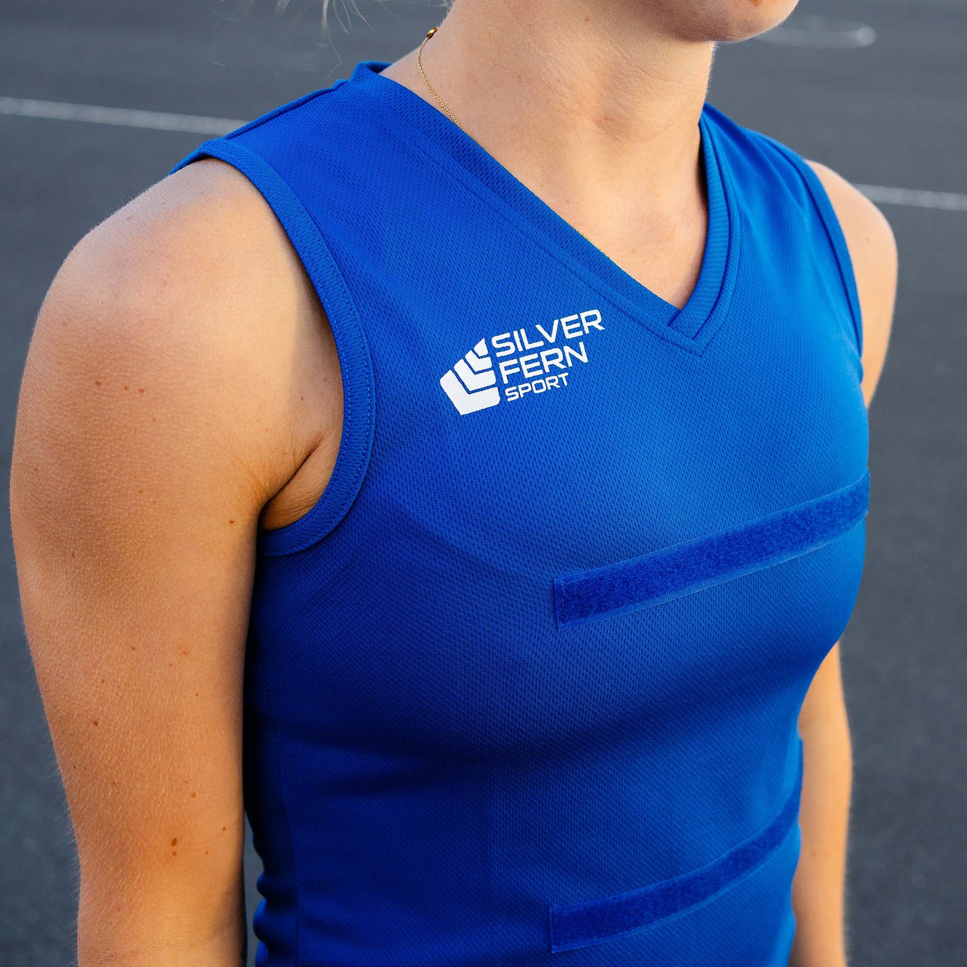 Blue Netball Dress Girls – Silver Fern
