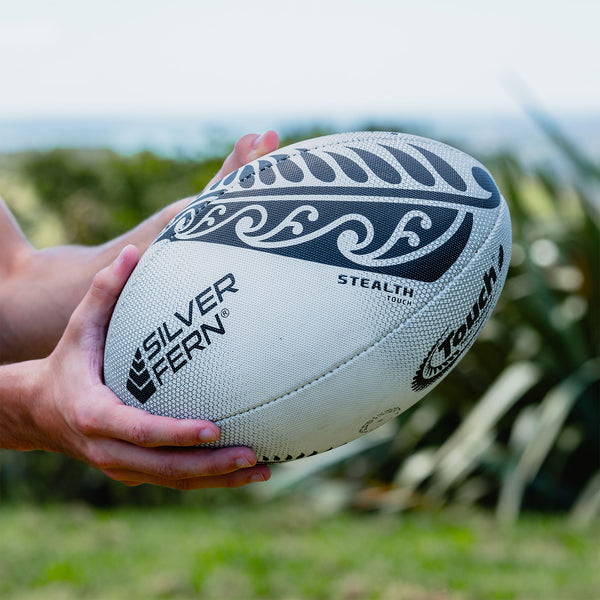 Touch Rugby Ball Stealth Match – Silver Fern