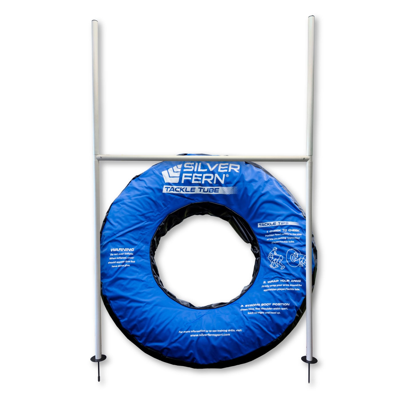 Ultimate Pack - Jnr Tackle Tube + Goal Post – Silver Fern